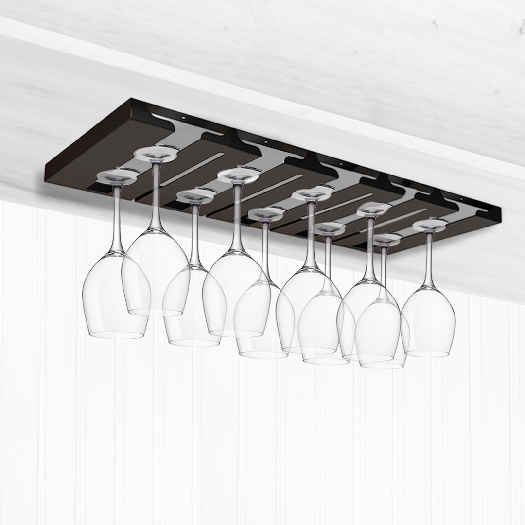 Shop Hanging Wine Glass Rack - Kitchen Storage | OzGalore